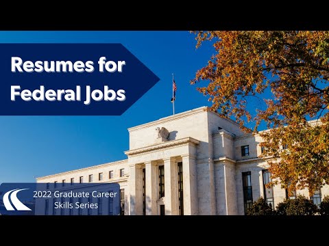 Resumes for Federal Jobs