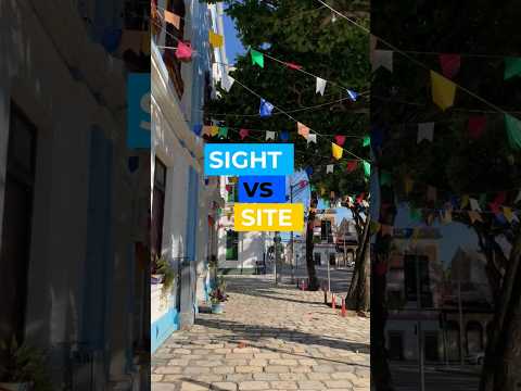 What's the difference between "sight" and "site"?