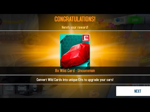 Asphalt 8, Thanks Giving Gift Common Wild Cards