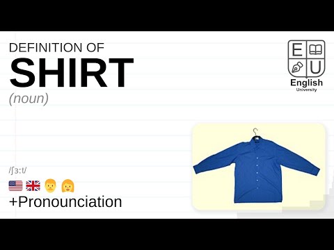 SHIRT meaning, definition & pronunciation | What is SHIRT? | How to say SHIRT
