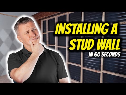 Building A Stud Wall in 60 Seconds! | 60 Second DIY Tips