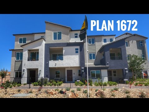 New Town Houses For Sale in Las Vegas Nevada | Plan 1672 | Chelsea by KB Homes