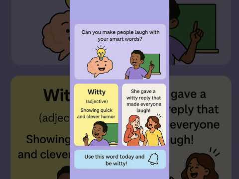 Meaning of Witty// learn in 15 seconds #shorts