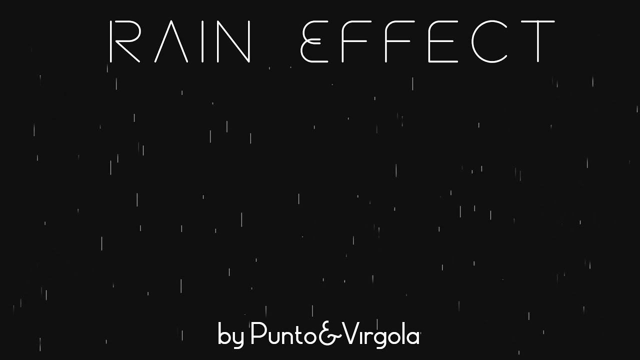 SpeedCoding : Rain Effect in JavaScript