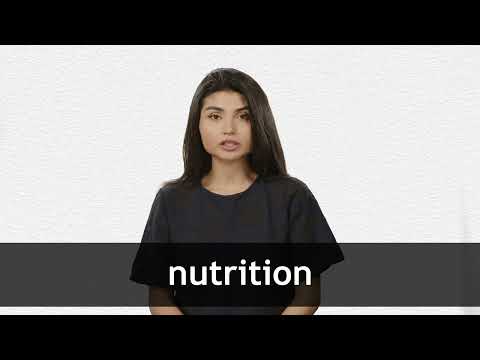 How to pronounce NUTRITION in American English