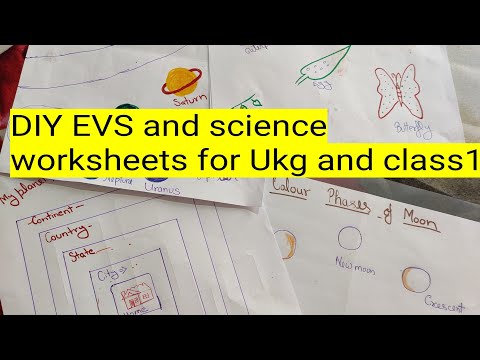 #ukgworksheet #class1worksheet DIY EVS and science worksheets for UKG and class1 kids| ukg worksheet