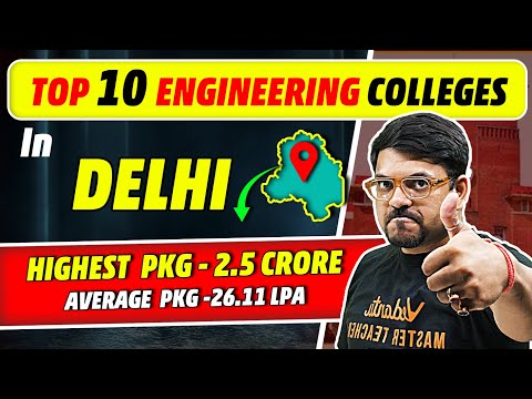 Top 10 Engineering Colleges in Delhi | Complete Details | Admissions | Placements @VedantuMath