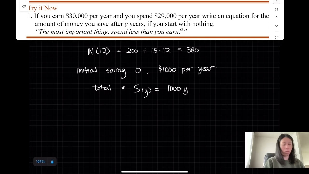 MATH 141 Precalculus 2.1 Linear Function
