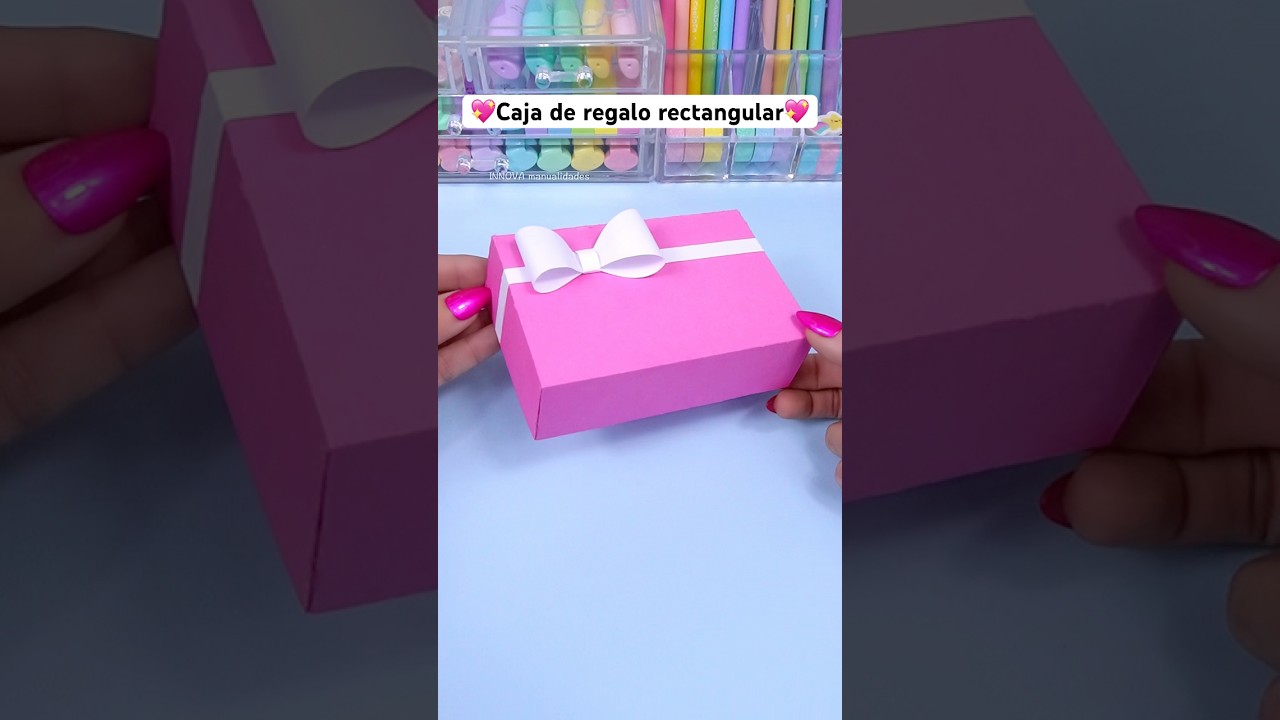 Manualidades con papel / Ideas para regalar / Caja de regalo rectangular #diy #manualidades #love