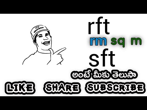 what is rf, sft and rm, sq.m