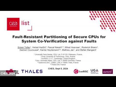 Fault Resistance I (CHES 2024)