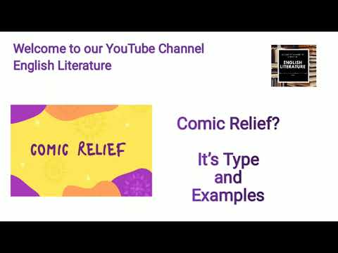 What is Comic Relief| Comic Relief Examples | Types of Comic Relief | Explained in Urdu/Hindi
