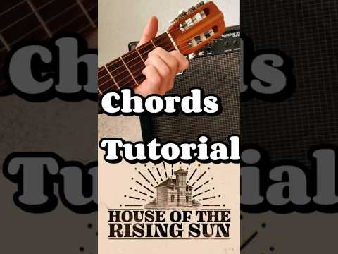 House Of Rising Sun Tutorial Chords #guitar #tutorial #fyp