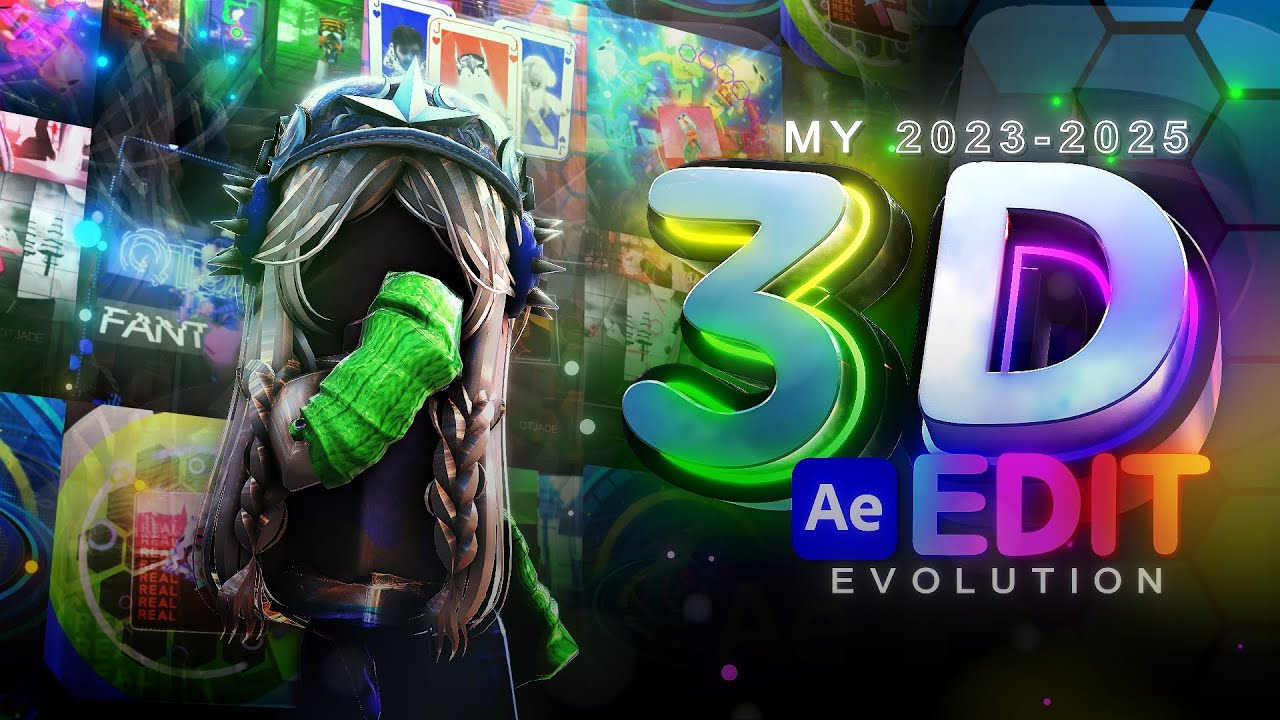 MY 3D EDITING EVOLUTION | QTJade 3D Edit Compilation | After Effects