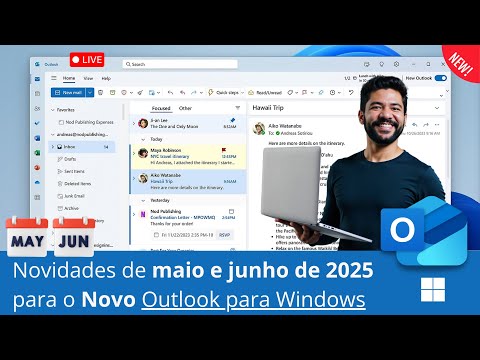 Novidades de maio e junho de 2025 do Novo Outlook para Windows