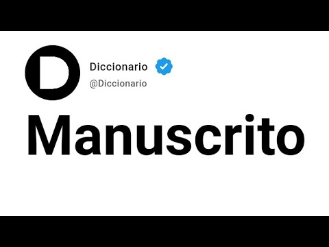 Manuscrito Significado En Español