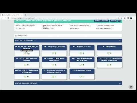 GSTR 1 mina kuch invoice file karna bul gaye ab kiya kare || GSTR 1 galat file kar di ab kiya kare