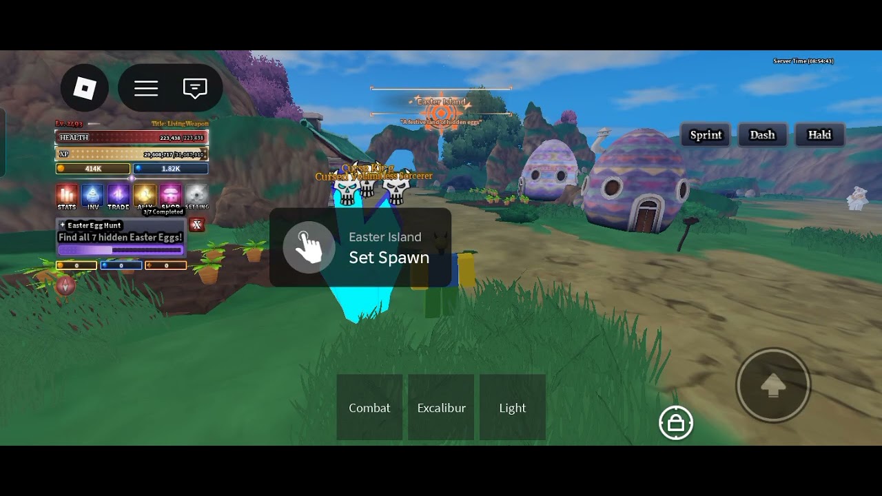 Trying to get the Easter eggs in sailor piece