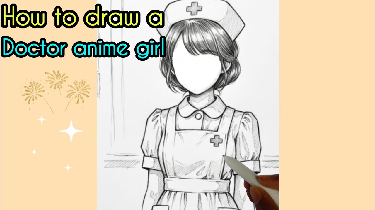 Doctor Anime Girl Drawing | Super Easy & Cute Step by Step Tutorial