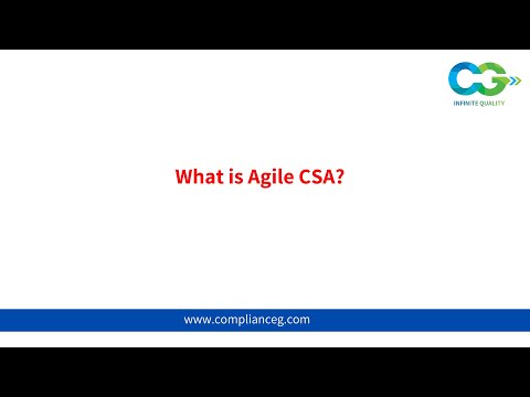 Computer Software Assurance | Agile CSA | Compliance Group Inc
