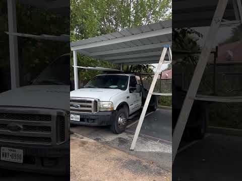 New carport 60x18 #carpory #construction #metal #roof