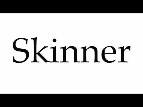 How to Pronounce Skinner