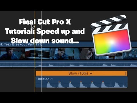 Speed Up and Slow Down Sound in Final Cut Pro