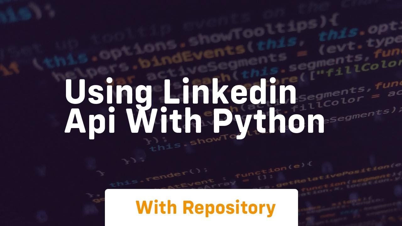 Using LinkedIn API with Python