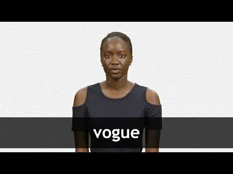 How to pronounce VOGUE in French