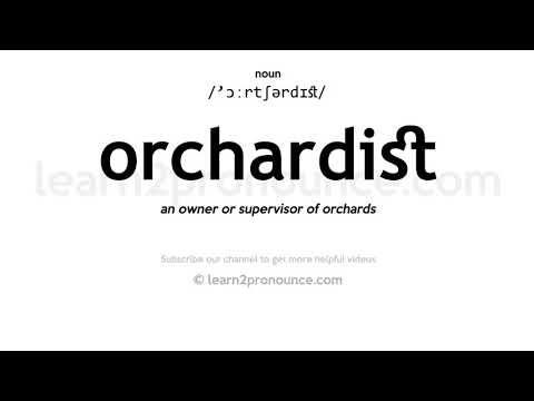 Pronunciation of Orchardist | Definition of Orchardist