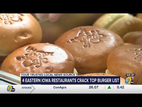 Multiple eastern Iowa restaurants named finalists for 2025's Best Burger Contest