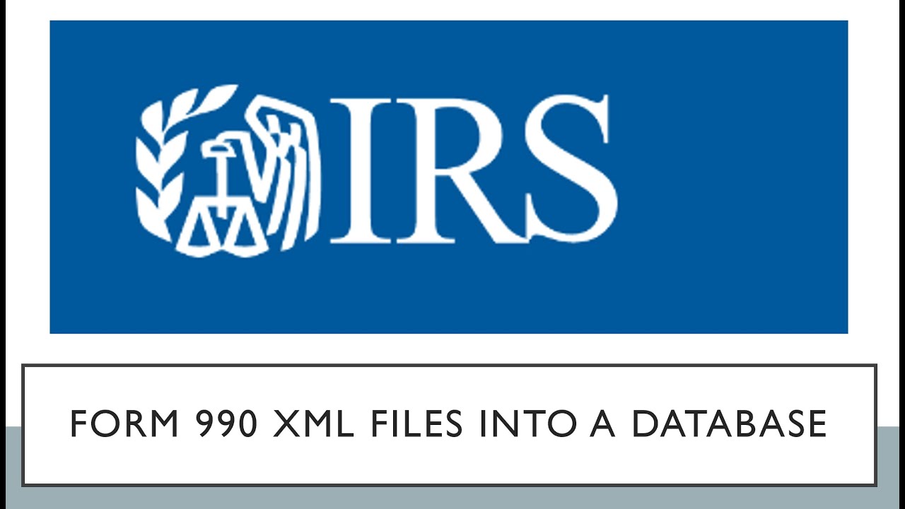 Inserting Form 990 XML Data into a SQL Server XML Native Data Type