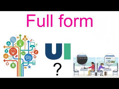 What is the full form of UI?