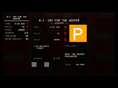 6-1 CRY FOR THE WEEPER - P Rank /// ULTRAKILL