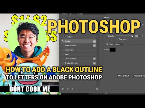 How To Add A Black Outline To Letters On Adobe Photoshop: Simple GUIDE!