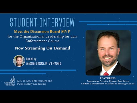 LEPSL 540 Discussion Board MVP Interview - Brad Beach