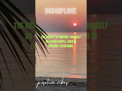 DISCIPLINE MEANING - WHAT IS DISCIPLINE?