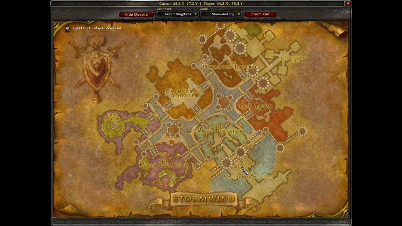General Marcus Jonathan NPC location - WoW Classic