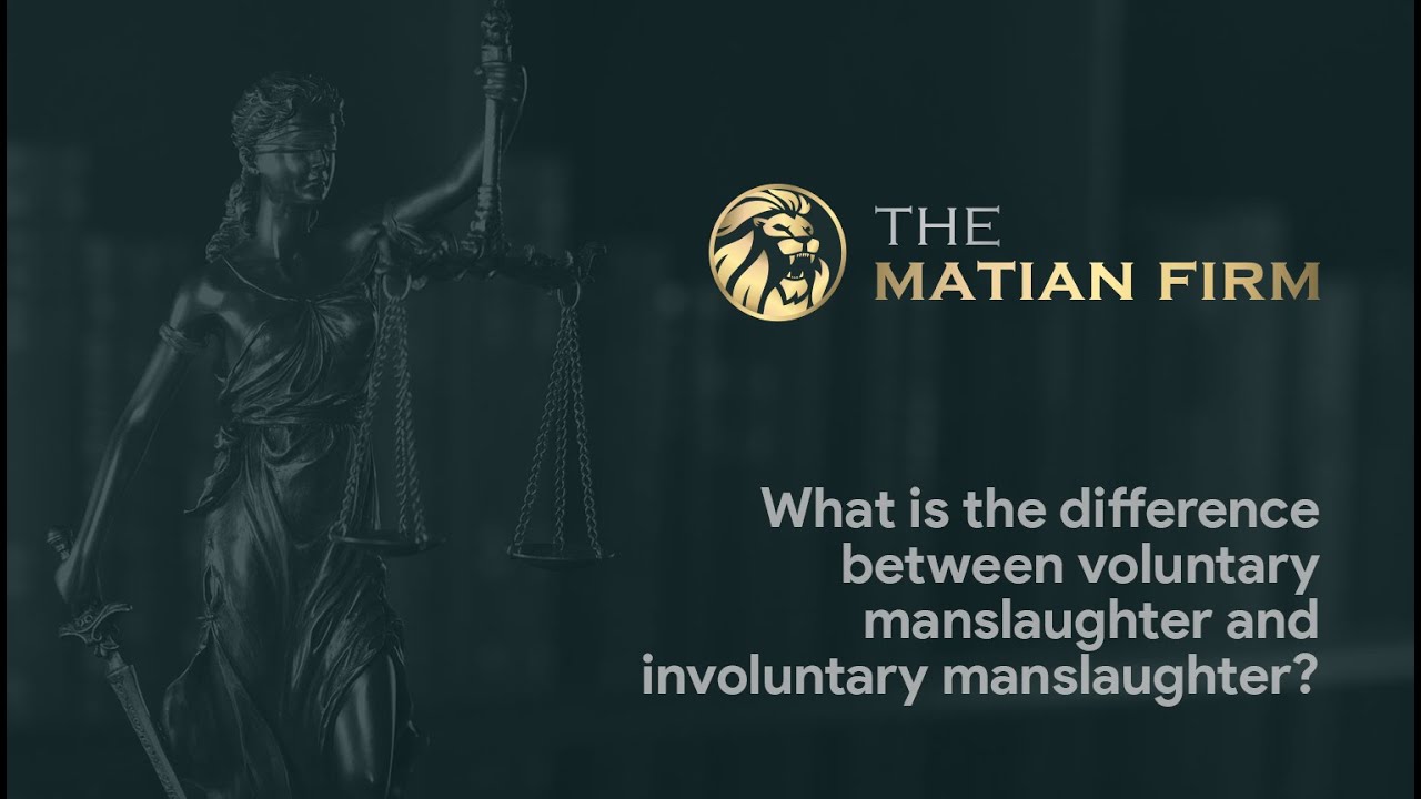 WHAT IS THE DIFFERENCE BETWEEN VOLUNTARY AND INVOLUNTARY MANSLAUGHTER?