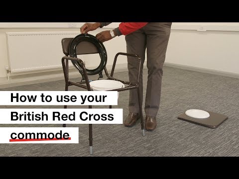 How to use your British Red Cross commode