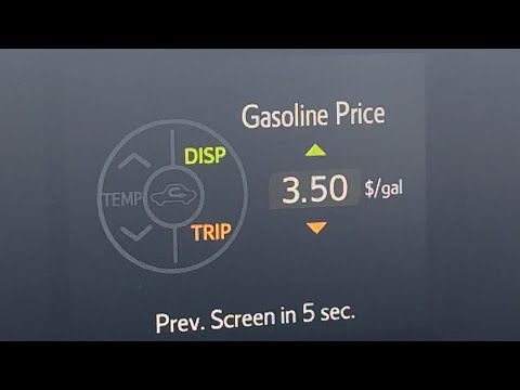 How To Change The Gasoline Price On Your Toyota Prius C