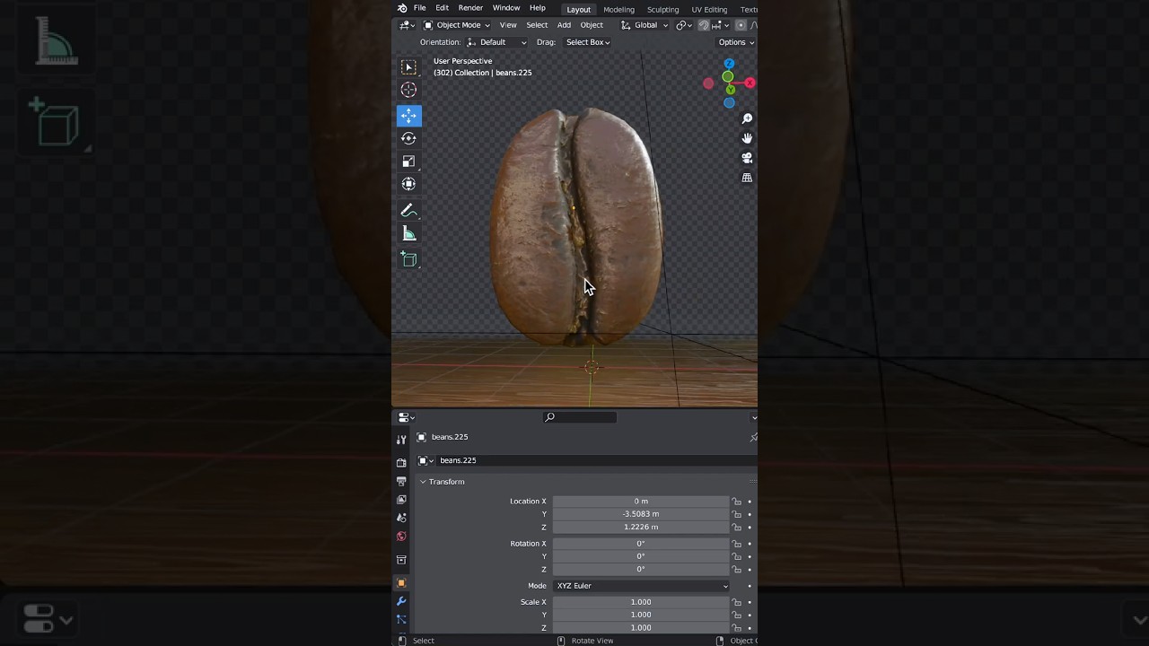 Making coffee bean #coffee #blender #motion #3d #animation #graphicdesign #render #model