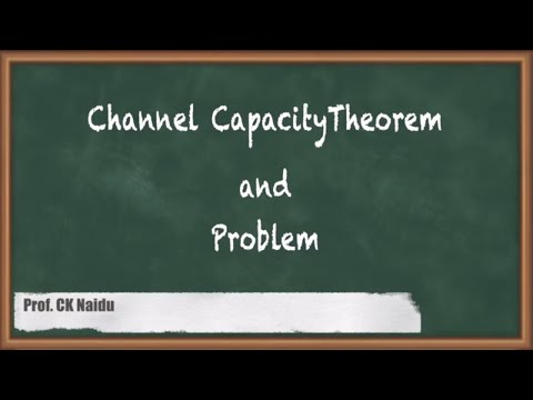 Understanding Channel Capacity Theorem : GATE Communication Explained Video Lecture ...