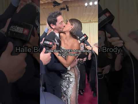Halle Berry KISSES Adrien Brody At 2025 Oscars 22 Years Later