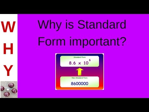 Relevance of Standard Form