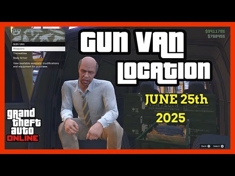 Gun Van Location Today | JUNE 25th 2025 | GTA 5 ONLINE | RAILGUN IN STOCK π«π
