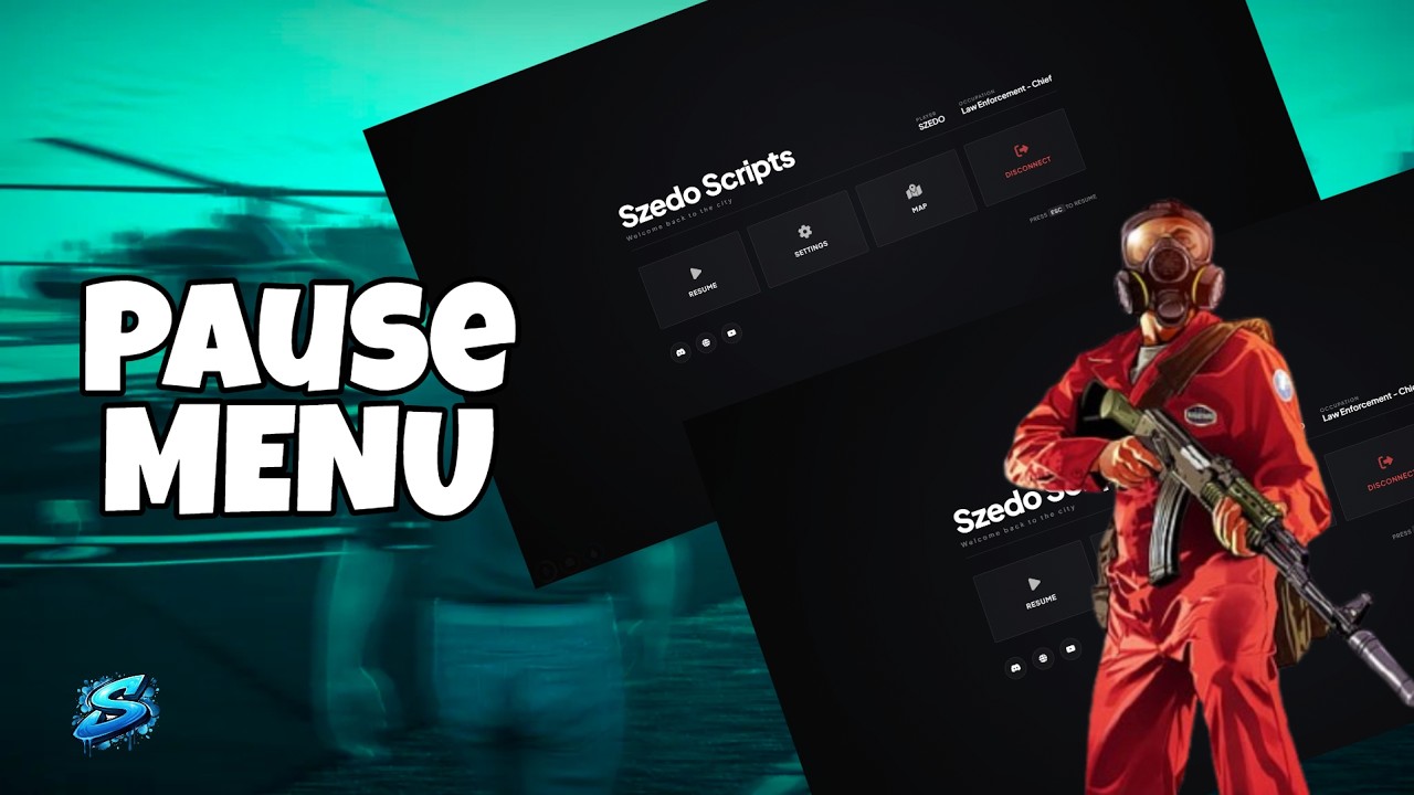 Szedo Pause Menu – FiveM Script (ESX & QBCore)
