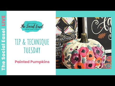Tips and Techniques Tuesday - Painting Pumpkins with Christie