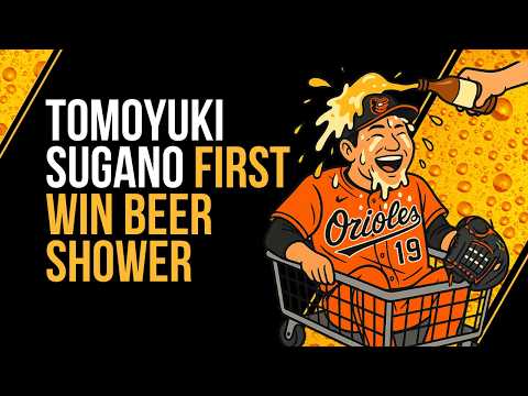 Orioles Tomoyuki Sugano Celebrates His FIRST Major League Win