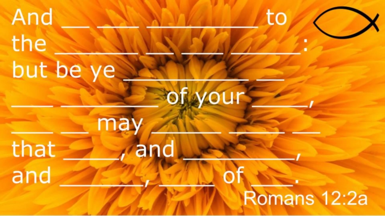 Bible Memory Verse: Memorize Romans 12:2 (KJV) Under 5 Minutes